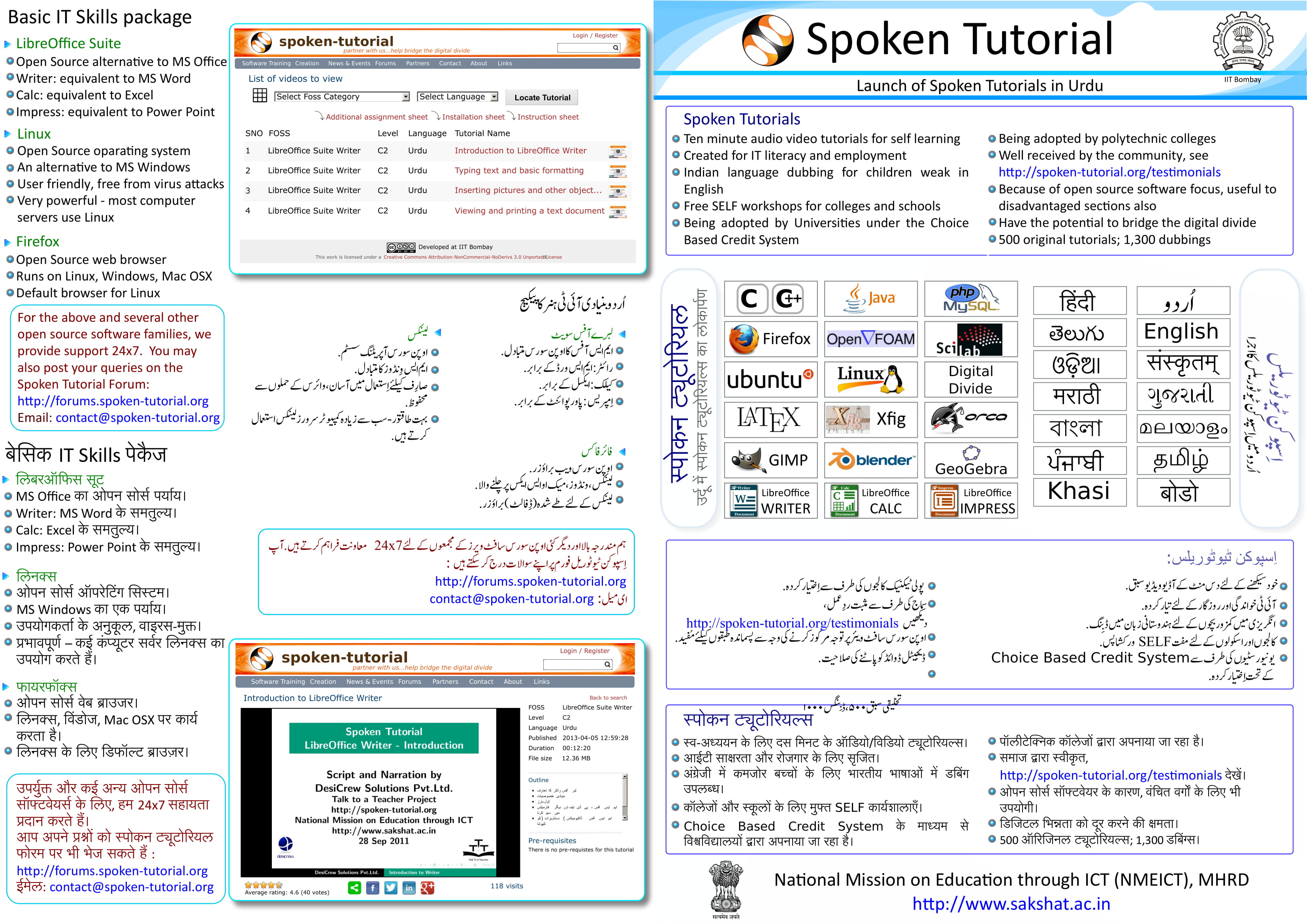View Brochure | spoken-tutorial.org